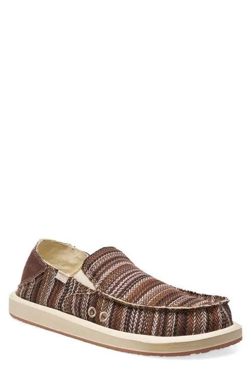 Sanuk Donny Novelty Slip-on - Brown Multi