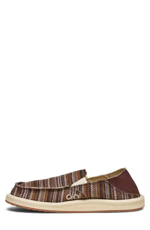 Sanuk Donny Novelty Slip-on - Brown Multi