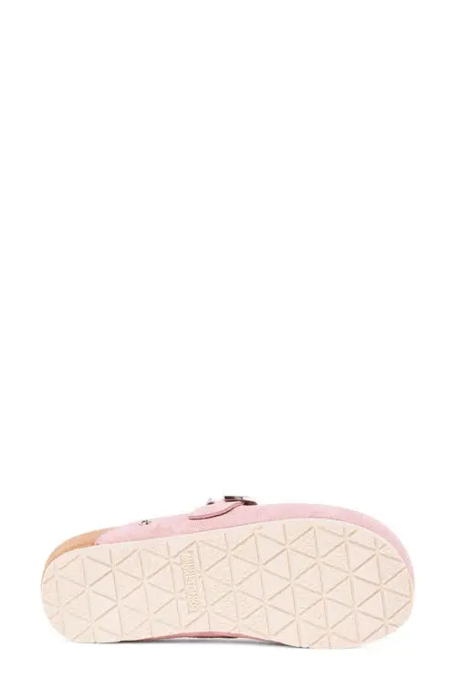 Minnetonka Rhinestone Buckle Clog - Blush