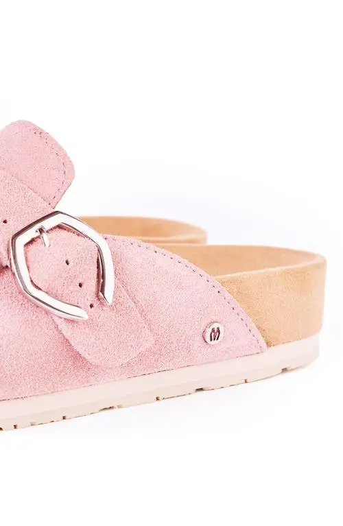Minnetonka Rhinestone Buckle Clog - Blush