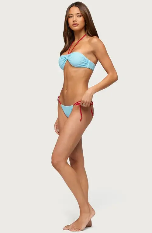 EDIKTED Contrast Bandeau Bikini Top