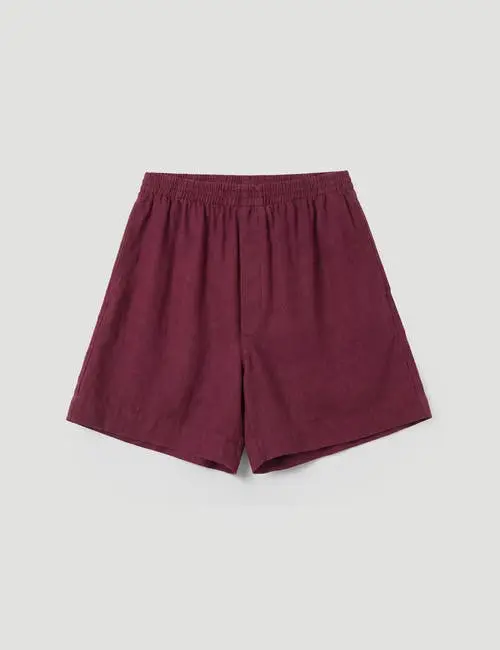 HUSH Luce Linen Blend Pull On Shorts