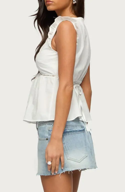 EDIKTED Meadow Pintuck Lace Top