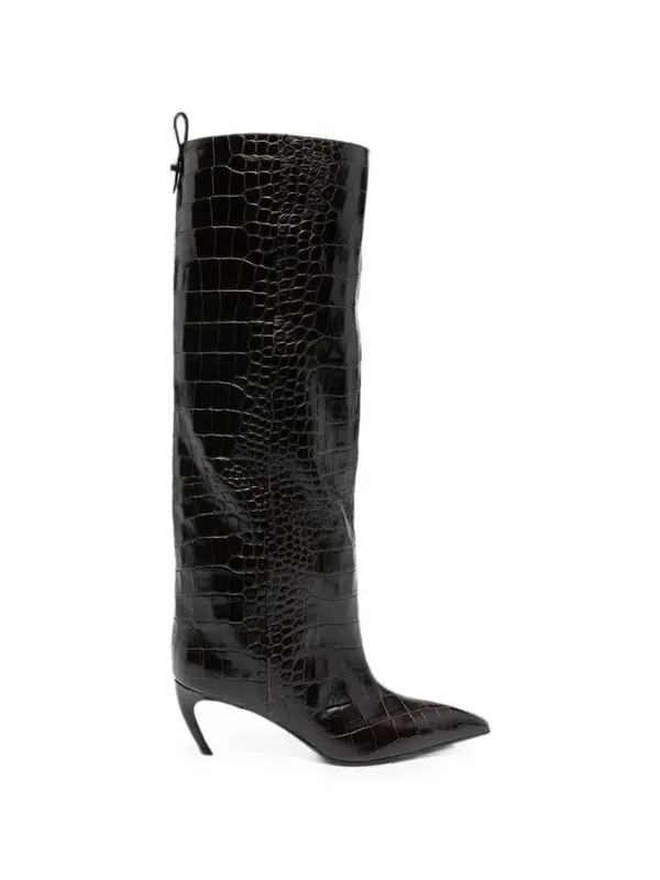 Attico Lea Knee-high Boots - Brown