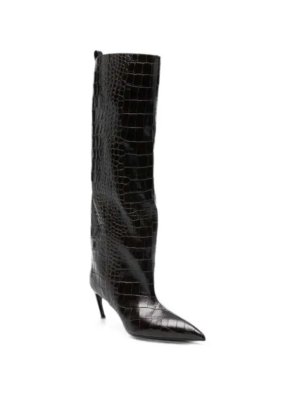 Attico Lea Knee-high Boots - Brown