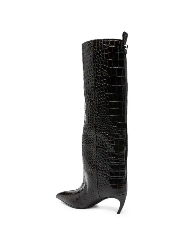 Attico Lea Knee-high Boots - Brown
