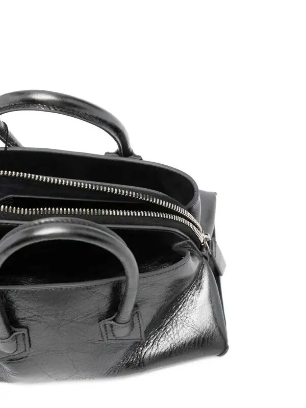 Attico Leather Tote Bag - Gray