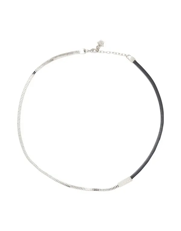 Versace Necklace Leather, Metal