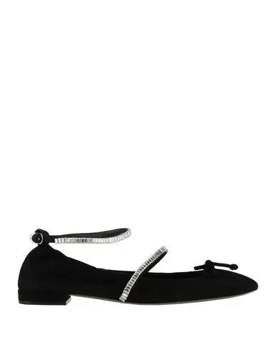STUART WEITZMAN Ballet Flats Size Leather - Black