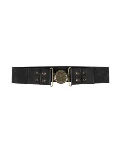 AERONAUTICA MILITARE Belt Size Polyester, Rubber, Cow Leather - Black