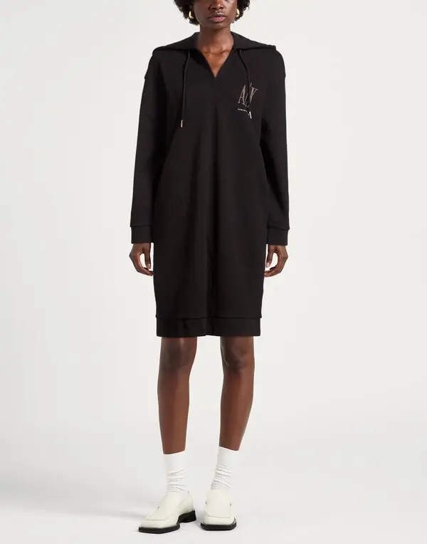 Armani Exchange Cotton Long Sleeve T-shirt Dress