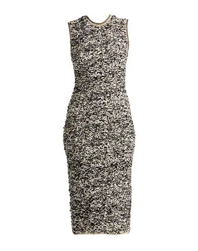 Fabiana Filippi Midi Dress Size Synthetic Fibers, Bamboo Fiber, Cotton, Metallic Fiber, Elastane - Black