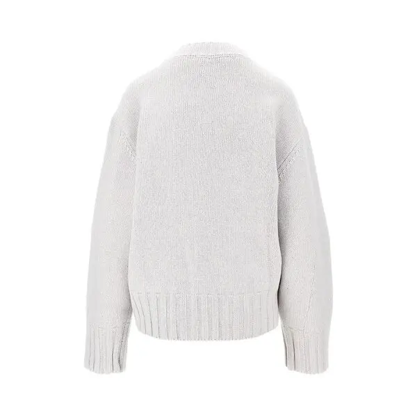 Attico Moulded Hem Wool And Cashmere Sweater
