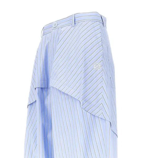 Loewe Striped Poplin Wide Pants