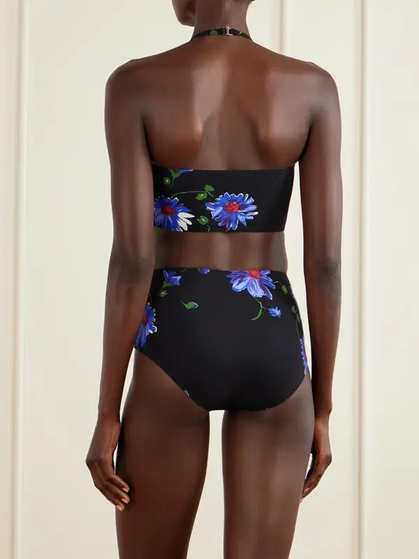 Alaïa Floral-print One-piece Swimsuit