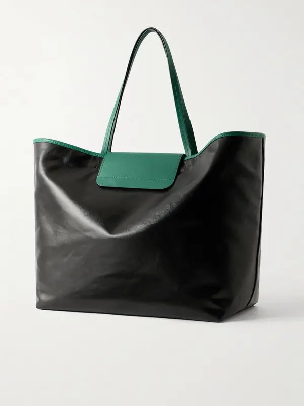 Versace Logo-appliquéd Coated-canvas Tote