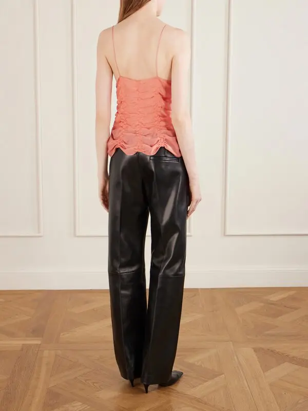 Khaite Inara Draped Silk-blend Camisole