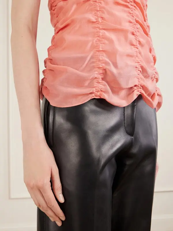 Khaite Inara Draped Silk-blend Camisole