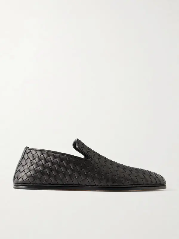 Bottega Veneta Palazzo Intrecciato Leather Loafers
