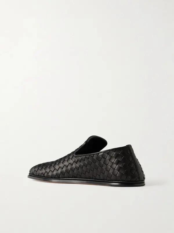 Bottega Veneta Palazzo Intrecciato Leather Loafers