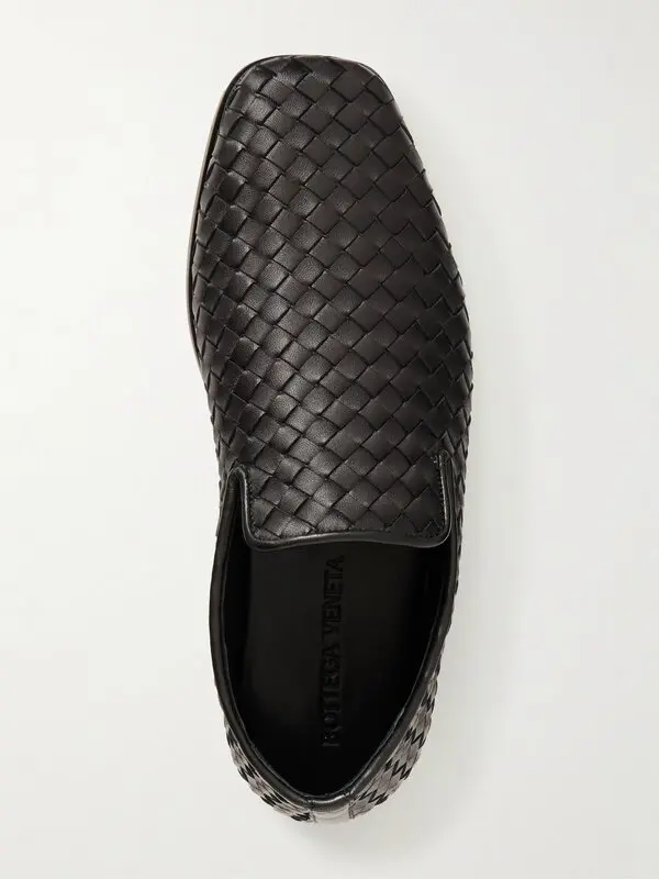 Bottega Veneta Palazzo Intrecciato Leather Loafers