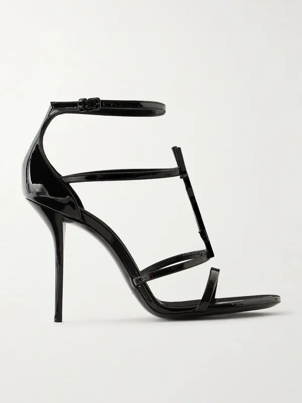 Saint Laurent Cassandra 100 Logo-embellished Leather Pumps