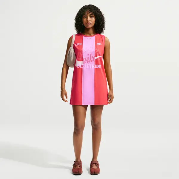 Nike Sportswear Loose Heritage Jersey Dress - Pink
