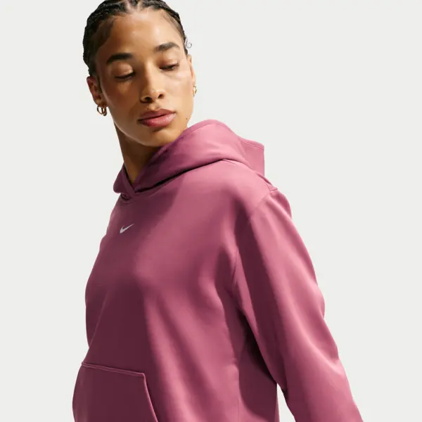 Nike Studio Fleece Sport Therma-fit Pullover Hoodie - Red