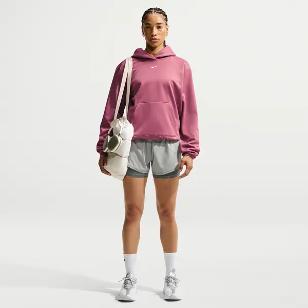 Nike Studio Fleece Sport Therma-fit Pullover Hoodie - Red