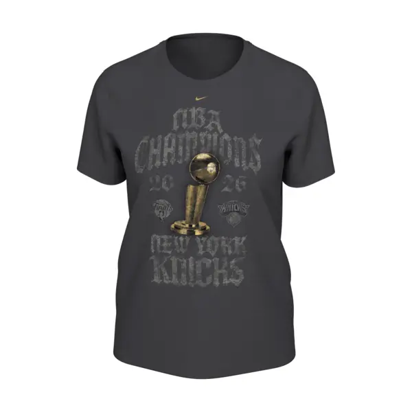 Nike New York Knicks 2025-26 Nba Champions Locker Room T-shirt - Grey