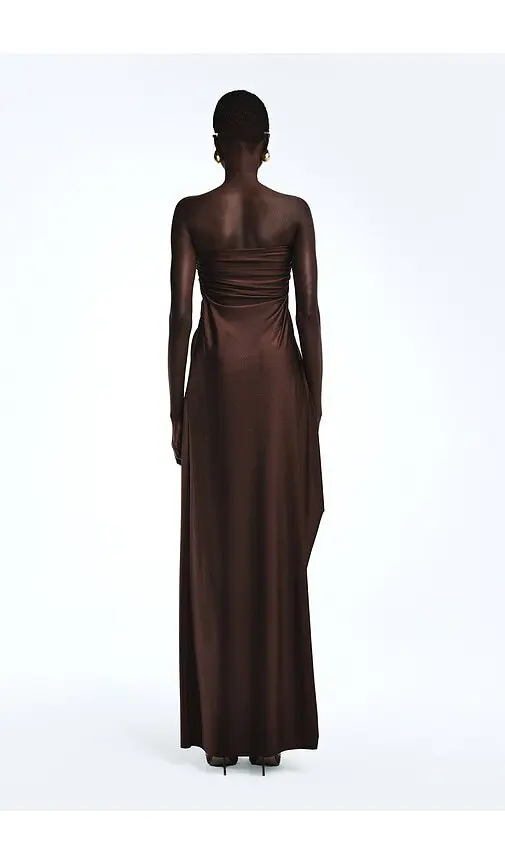 REVOLVE LOS ANGELES Enzo Asymmetric Maxi Dress