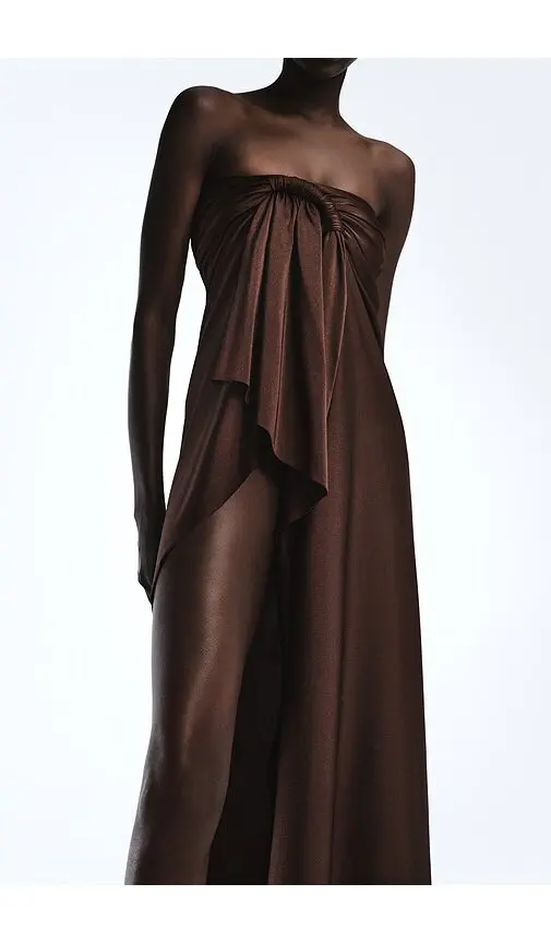 REVOLVE LOS ANGELES Enzo Asymmetric Maxi Dress