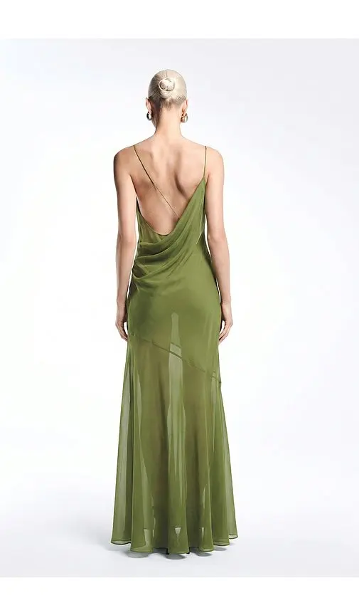 Revolve Siagre Silk Backless Gown