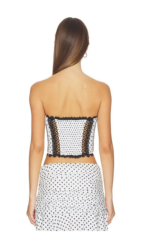 Charo Ruiz Ibiza Fiare Top In White,black