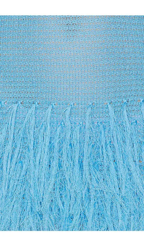 Superdown Aricella Crochet Mini Dress With Fringe Detail