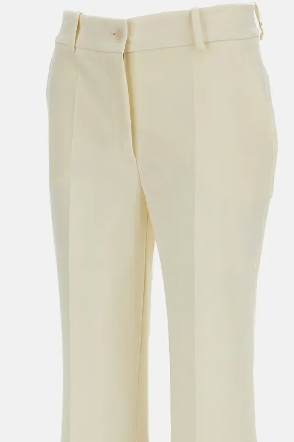 PAROSH Tailored Stretch Wool Trousers