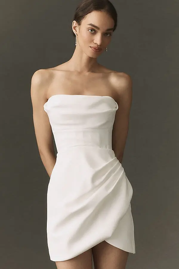 SAU LEE Thea Crepe Mi Dress