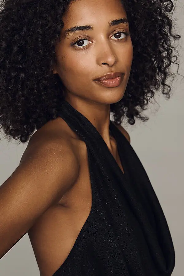 Anthropologie Halter-neck Sweater - Black