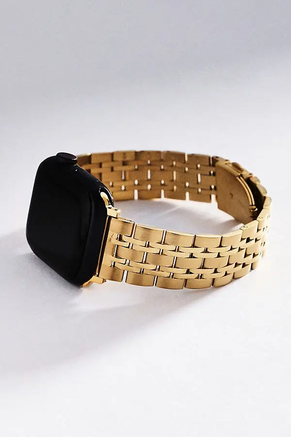 POSH TECH Raey Staless Steel Band For Apple Watch - Gold