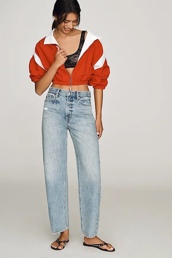 PISTOLA Wes High-rise Tapered-leg Jeans - Blue Cloud