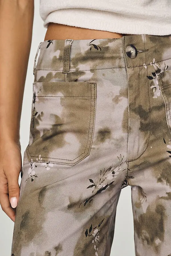 Maeve Colette High-rise Wide-leg Cropped Pants