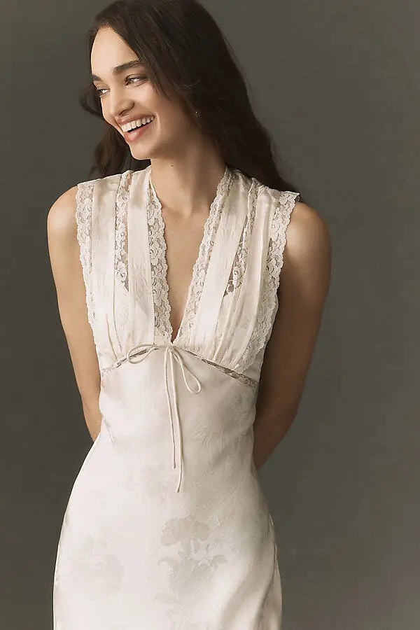 For Love & Lemons Adrift Sat Maxi Dress
