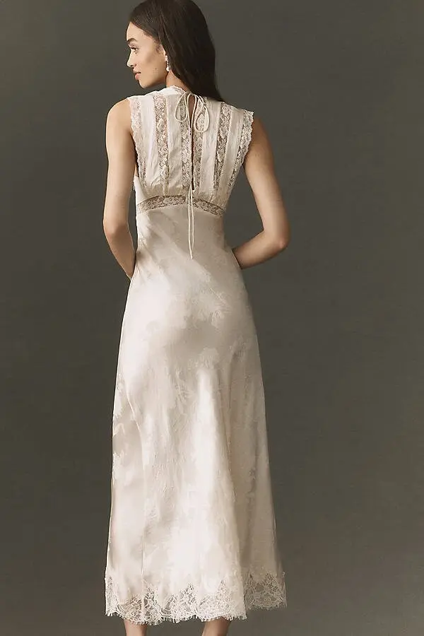 For Love & Lemons Adrift Sat Maxi Dress