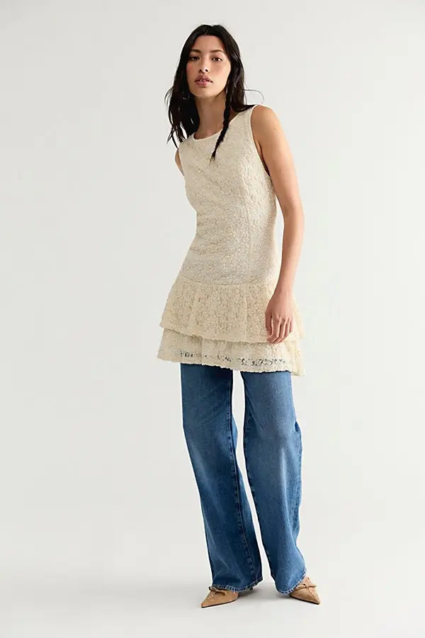 Free People Lace Mini Dress