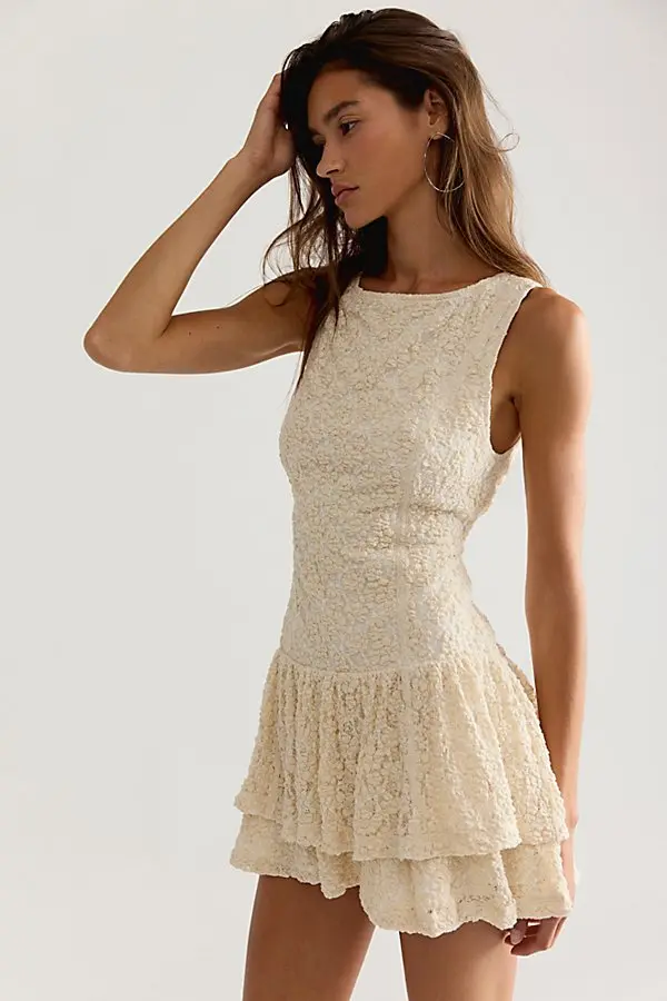 Free People Lace Mini Dress