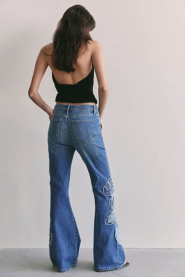 DRIFTWOOD Farrah Patchwork Flare Jeans