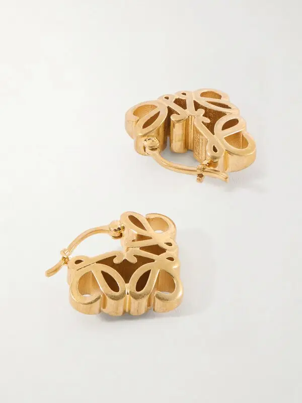 Loewe Anagram Bombé -tone Earrings