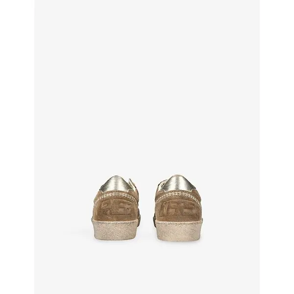 GOLDEN GOOSE Ballstar Suede Trainers - Tan Comb