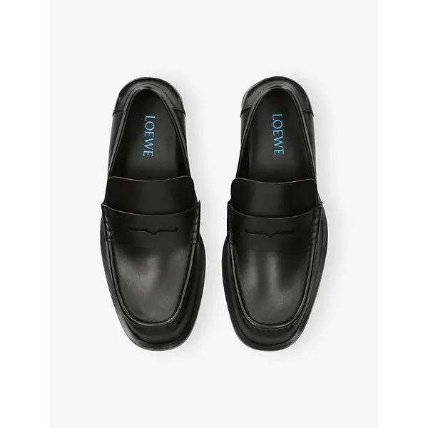 Loewe Bobine Leather Loafers