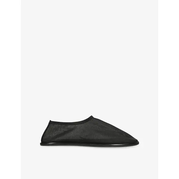Dear Frances Balla Sock Mesh Flats - Black